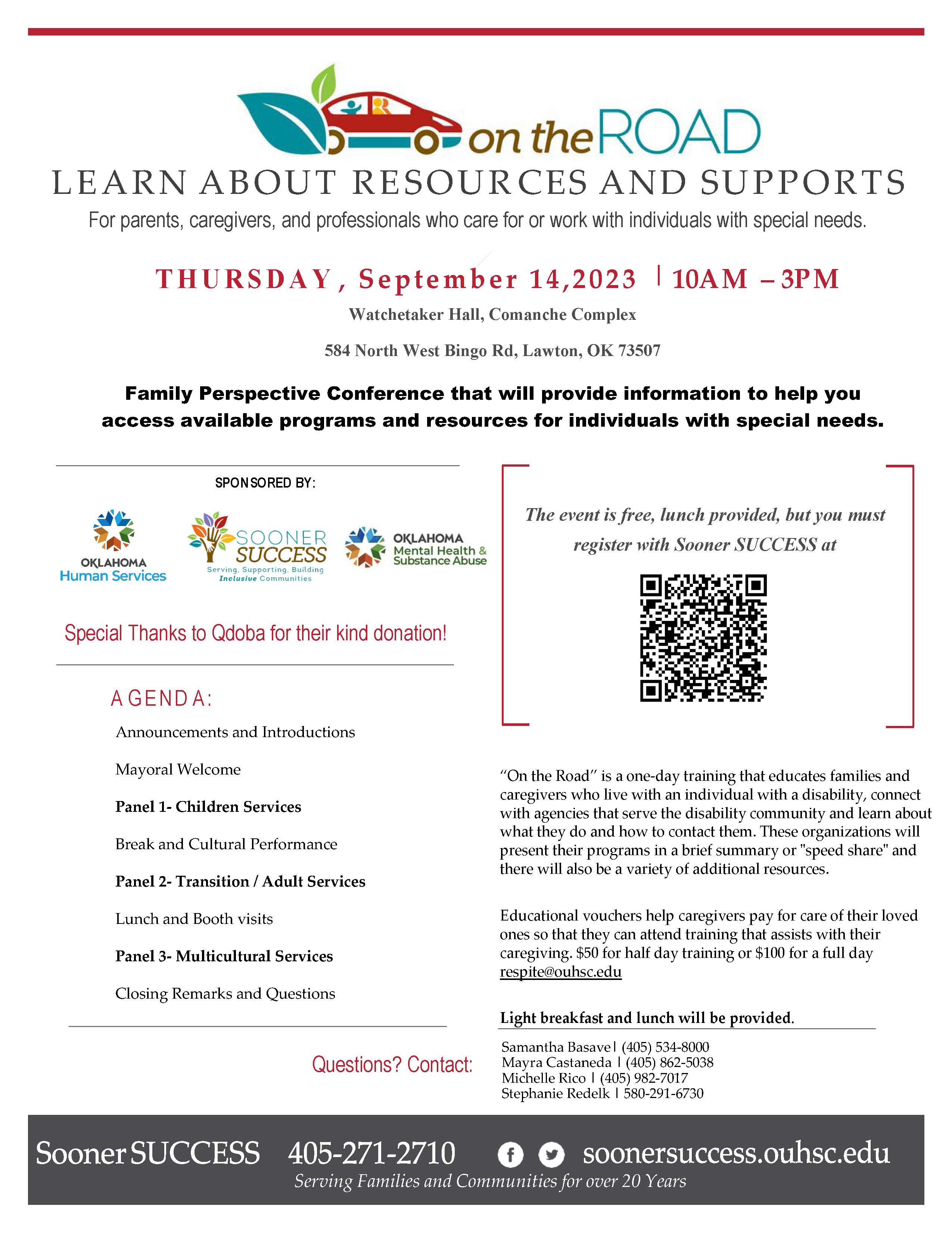 On the Road Family Perspective Conference - Lawton