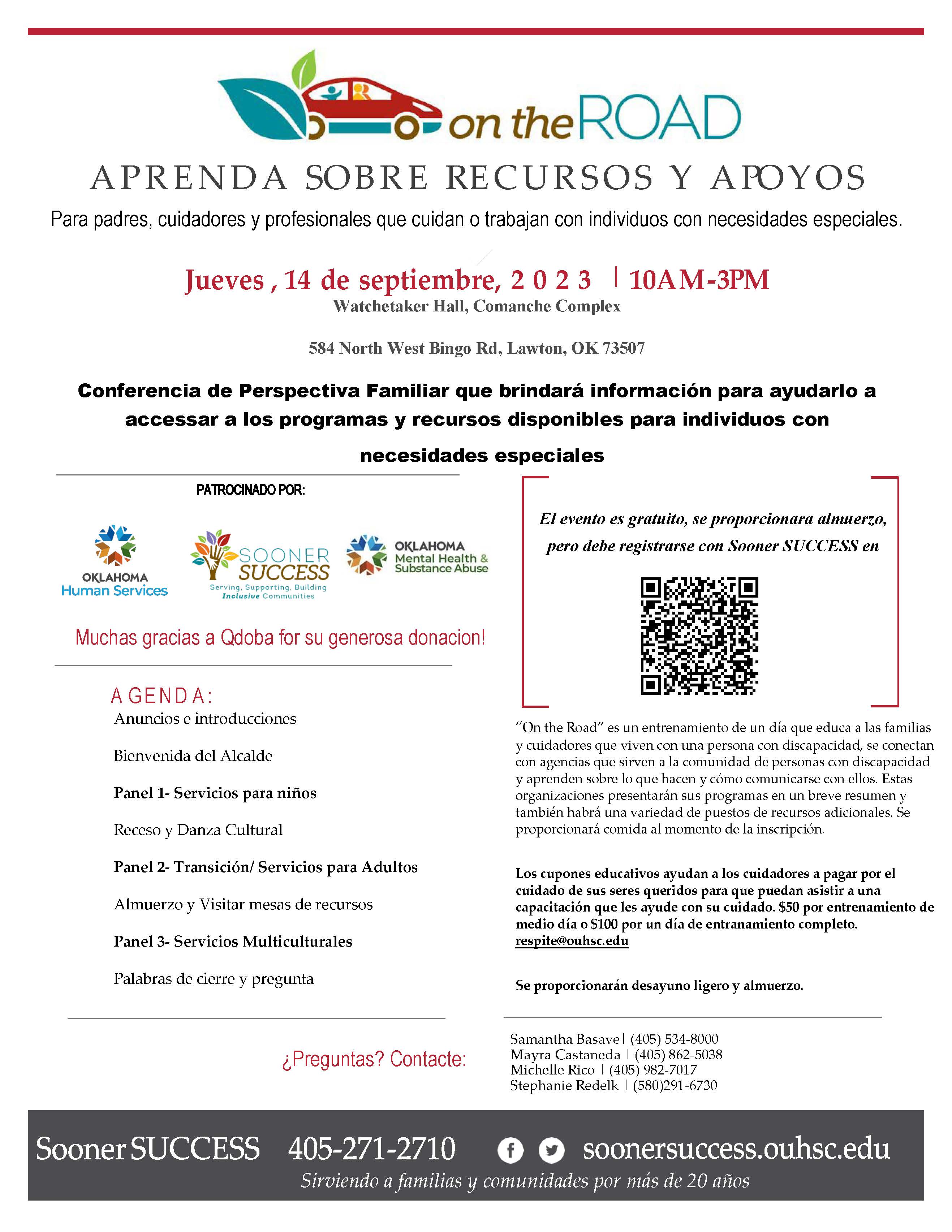 On the Road Family Perspective Conference - Lawton